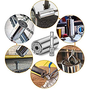 10PCS 1/4 inch Hex Shank Screwdriver Bits + Universal Socket Grip Tool Gifts for Men