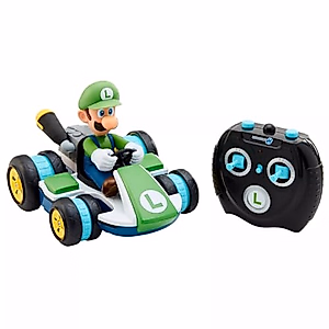 Super Mario 08988-PLY Nintendo Mario Kart 8 Luigi Mini Anti-Gravity Rc Racer 2.4Ghz, with Full Function Steering Create 360 Spins, Whiles & Drift Up To 100" Range - For Kids Ages 4 Plus