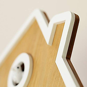 SHISEDECO Modern Cucu Wall Clock Striking Small Cute Bird, Natural Bird Voices or Cuckoo Call, Simple Fashion Wood Creative Pendulum Clocks, Unique Home Decoration for Living Room, Kitchen. (White)