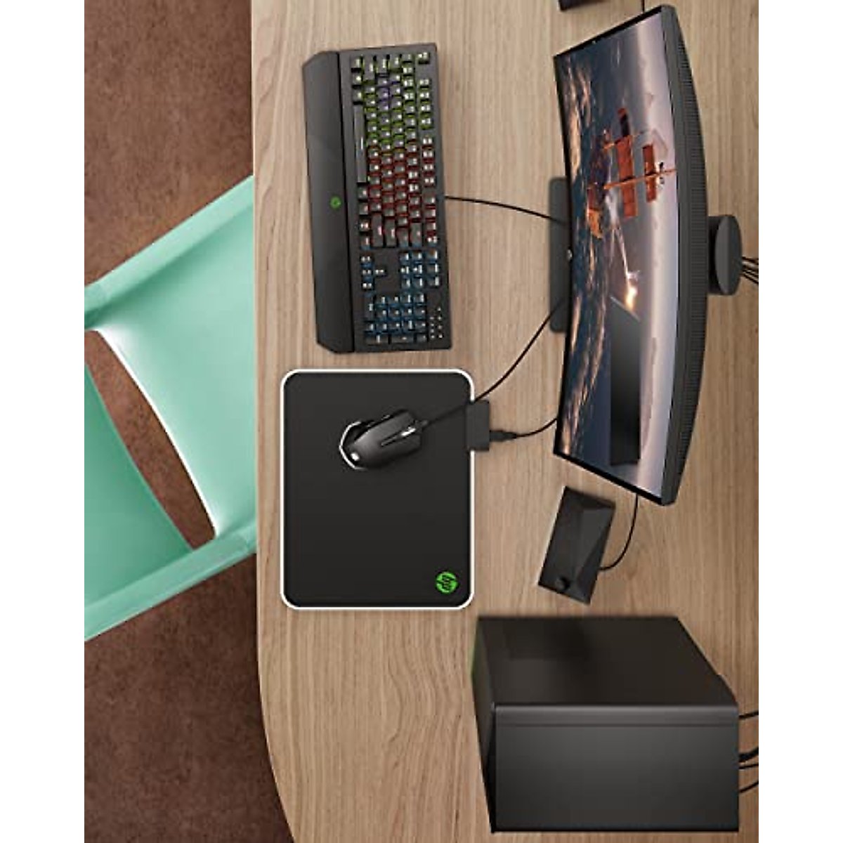 HP Pavilion Gaming Desktop, 10th Generation Intel Core i5-10400F Processor, NVIDIA GeForce GTX 1650 Graphics, 8 GM RAM, 256 GB SSD, Windows 11 Home (TG01-1120, Shadow Black)