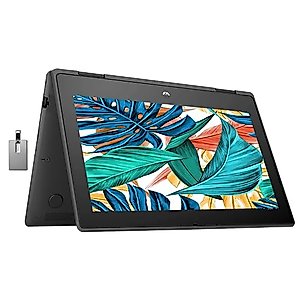 HP 2022 11.6" Pro x360 Fortis G9 Multi-Touch 2-in-1 Laptop, Intel pentium N6000 Processor, 8GB RAM, 128GB PCIe SSD, Intel UHD Graphics, 720p Webcam, HDMI, Stylus Pen, Win 11 Pro, Black