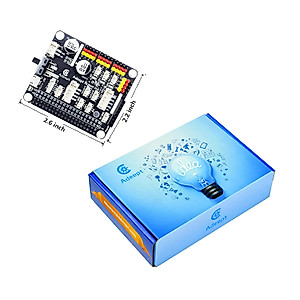 Adeept Raspberry Pi Robot HAT Kit, Smart Robot Car Driver, Robot Expansion Board Support Raspberry Pi 4 Model B 3B+ 3B 2B B+, L298P DC Motor Drive, PCA9685 16 Channel 12-Bit PWM Servo Motor Driver