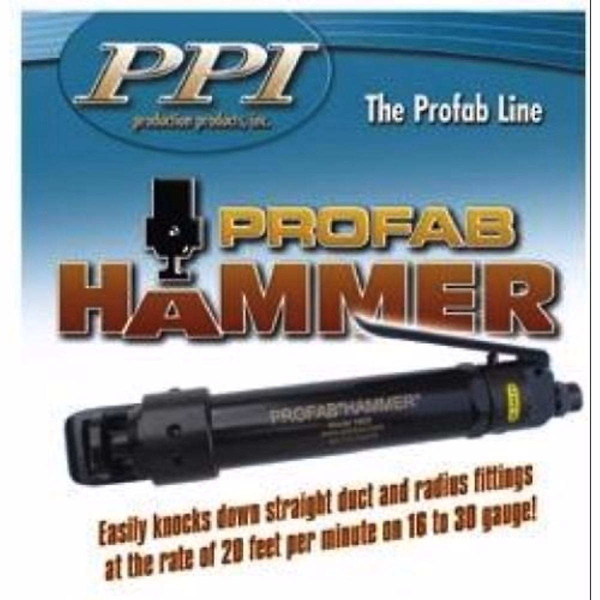 PROFAB Pittsburgh Lock Air Hammer - Anvil Model 1800 HVAC Duct/Sheet Metal Tool