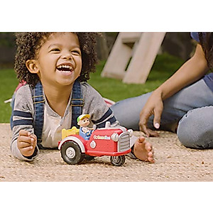 CoComelon Official Musical Tractor w/Sounds & Exclusive 3-inch Farm JJ Toy, Play a Clip of “Old Macdonald” Song Plus More Sounds and Phrases