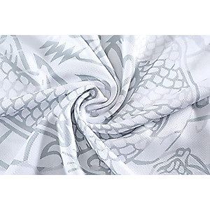 Casmyd Kids Madridd Soccer Jersey+Shorts Ronal'doo #7 Dragon Edition Football Fan Sports Team Shirt Kit for Boys Girls Youth