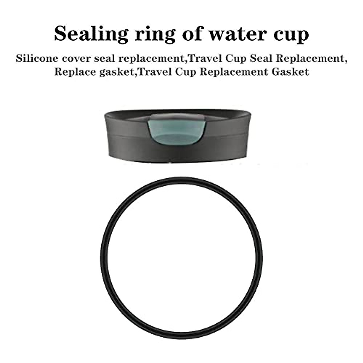 pulunto 4Pcs Replacement Gasket for Contigo Snapseal Byron Travel Mug 16oz & 20oz, Silicone Lid Seal Leak-Proof for Contigo Coffee Travel Tumbler
