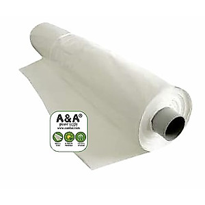 A&A Greenhouse White Plastic Film Polyethylene Covering 4 Year 6 Mil (8ft Wide X 28ft Long)