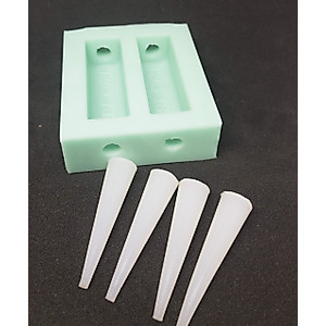 Original Hobby-CAST Slimline 2 Cavity Silicone Mold Tube-in Label Casting