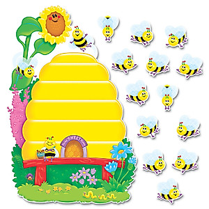 Trend T8077 Busy Bees Job Chart Plus Bulletin Board Set 18 1/4-Inch x 17 1/2-Inch