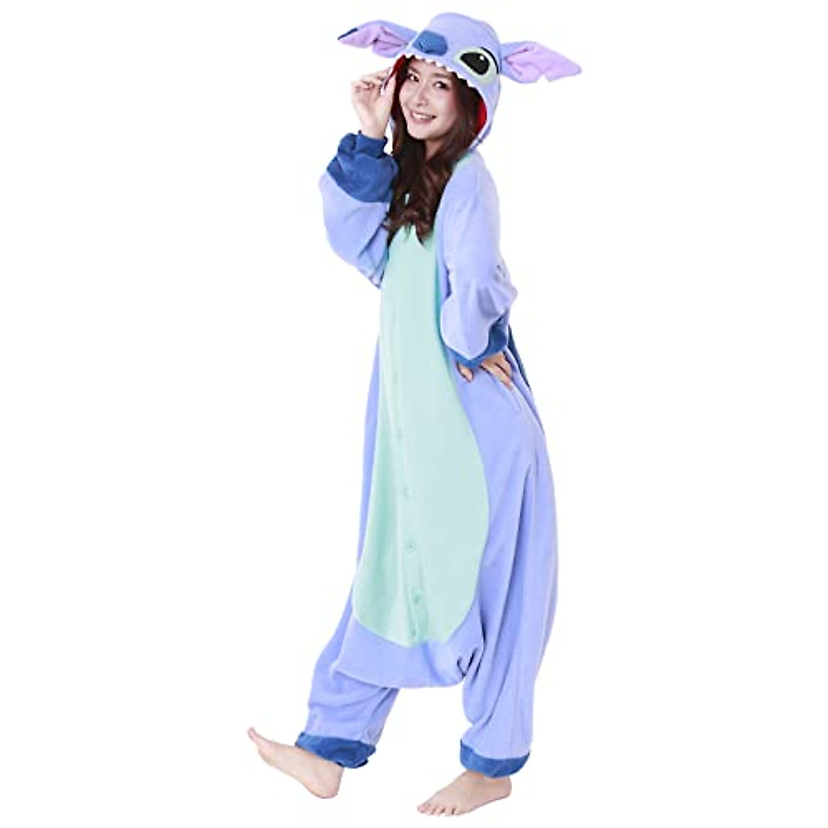 SAZAC Stitch Kigurumi - Onesie Jumpsuit Halloween Costume