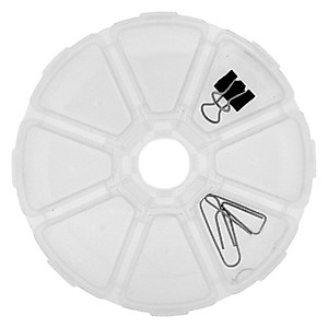 Paylak Set of 3 Multipurpose Sectioned Circle Shaped Bead Jewelry Supply Organizer