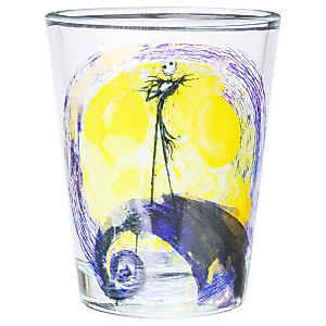 Silver Buffalo Disney Nightmare Before Christmas Splatter Characters 4pc Mini Glass Set, 1.5 Ounces