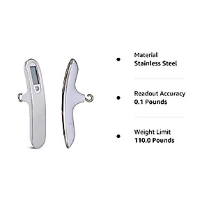 Archery Bow Scale for Draw Weight Peak Weight Hold Weight 110lb/50kg Multifunction Portable Digital Scale with Units g/oz/kg/lb Handheld Scale Recurve/ Compound Bow Tune Scale, ocs14