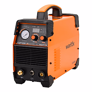 Warfox Plasma Cutter 120/240V Dual Voltage Plasma Cutting Machine, Max Cutting Thickness 14mm, Clean Cutting Thickness 10mm in 65PSI