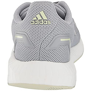 adidas Women's Runfalcon 2.0 Running Shoe, Halo Silver/Black/Linen Green, 8