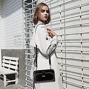 Pearl Angeli Small Crossbody Phone Bag RFID Cell Phone Purse Wristlet Credit Card Wallet Shoulder Bag Travel Black