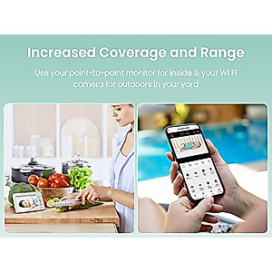 Babysense HD Video Baby Monitor Bundle - Full HD 1080p WiFi Nanny Camera (App & SD Card Included) and Separate Non-WiFi Baby Monitor with Camera and Dedicated 5" HD 720p Display for Home Monitoring