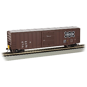 Bachmann Trains - 50' Outside Braced Box Car with Flashing End of Train Device - Frisco # 44213 - HO Scale, 14908