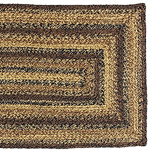 IHF Home Decor | Cappuccino Premium Braided Collection | Primitive, Rustic, Country, Farmhouse Style | Jute/Cotton | 30 Days Risk Free | Accent Rug/Door Mat | 27"x48" Rectangular