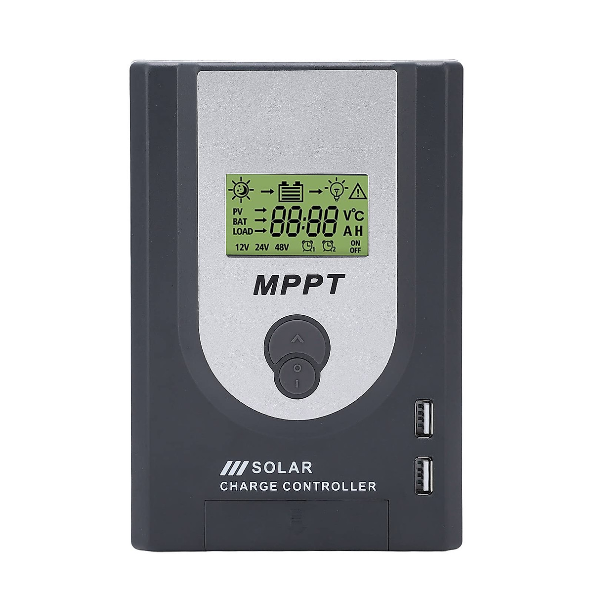 20A Solar Charge Controller, Solar Panel Regulator Temperature Compensation for Gel Lithium Batteries
