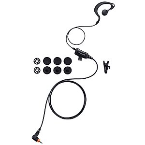 commountain SL300 SL3500e Earpiece with Mic Compatible for Motorola Radios TLK 100 TLK 110 SL7550 SL7550e SL7580 SL7580e SL7590 SL7590e SLN 1000, TLK100 TLK110 SLN1000 SL Series G Earhook Headset