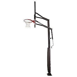 Silverback Ghost Basketball Goal with 60-Inch Tinted Tempered Glass Backboard