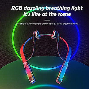 ERSZOO Neckband Bluetooth Headphones Stereo Sound Wireless Earbuds 20 Hrs Playtime Headset with Microphone Noise Canceling IPX4 Waterproof Gym Running Compatible with iPhone,Samsung, Android,Black