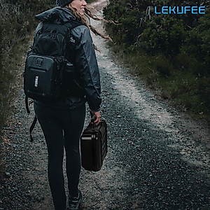 Lekufee Waterproof Hard Case Compatible with Gopro Hero 12/11/10/9/8/Media Mod/Gopro Volta/Creator Edition/Action Camera and Other Accessories(Case Only)