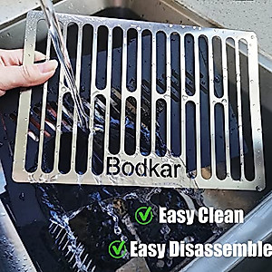 Bodkar Mini Tabletop Charcoal Grills, Personal Small Grill Portable BBQ Grill for Indoor Outdoor Barbecue Camping Picnic