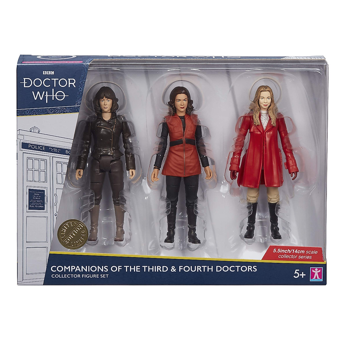 Doctor Who Companions of The Third and Fourth Doctors Collector Figure Set,07244RPD