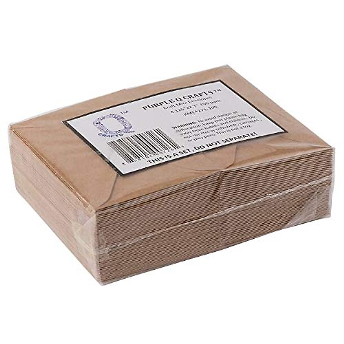 Brown Kraft Mini Envelopes 4x2.75" (100 Pack) | Gift & Business Cards