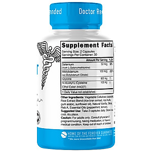 GlyNAC-ET NAC Supplement N-Acetyl Cysteine Ethyl Ester - 20x More Bioavailable Than GlyNAC - Glycine & N-acetylcysteine Ethyl Ester Anti Aging Supplement, Boost Glutathione (60 Capsules)