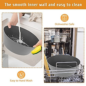 Slow Cooker Liners fit Crock-Pot 6 Quart Oval Slow Cooker,Reusable & Leakproof Dishwasher Safe Cooking Liner for 6 QT Crock Pot (2pcs-black-6QT)