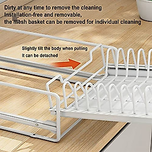 WEKIVA Under Sink Organizers,Kitchen Cabinet Organization,Cabinet Organizers and Storage, Pull-Out Wire Baskets Pull Out Under Cabinet Sliding Shelf Slide Out Pantry Shelves Sliding Drawer Storage