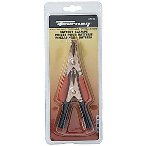 Forney 54732 Battery Charger Clamp, 80-Amp, Medium Duty,Red and Black