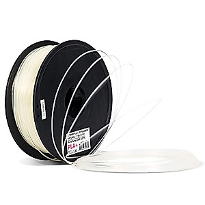 Inland PLA Plus (PLA+) 3D Printer Filament 1.75mm - PLA Pro Dimensional Accuracy +/- 0.03 mm - 1 kg Spool (2.2 lbs) – Fits Most FDM/FFF Printers – Odor Free, Clog Free 3D Printing Filaments - Natural