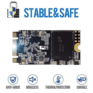 SSD SATA M.2 2242 256GB Dogfish Ngff Internal Solid State Drive High Performance Hard Drive for Desktop Laptop SATA III 6Gb/s Includes SSD 60GB 120GB 240GB 250GB 480GB 500GB 1TB (256GB M.2 2242)