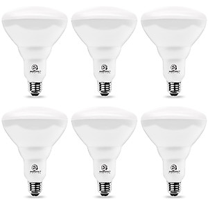 Energetic BR40 LED Light Bulbs, Indoor Flood Light, Dimmable, 3000K Warm White, 110W Equivalent, 1600LM, E26 Base, Recessed Can Light, High Lumen, Flicker Free, UL Listed, 6 Pack