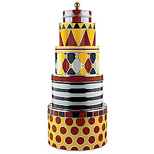 Alessi, Set 3 Circus All-Purpose Boxes, Set Of 3, Multicolor