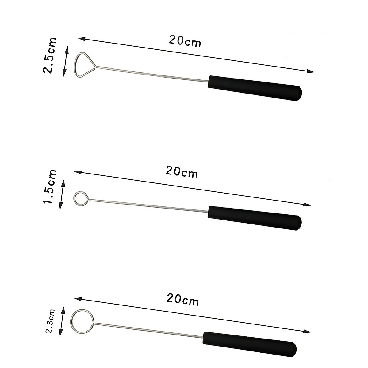 10PCS Dipping Fork Set ,Stainless Steel Candy DIY Bakeware Accessories ,Dipping Forks for Chocolate, Pralines and Truffles, Durable and Reliable Silver 10