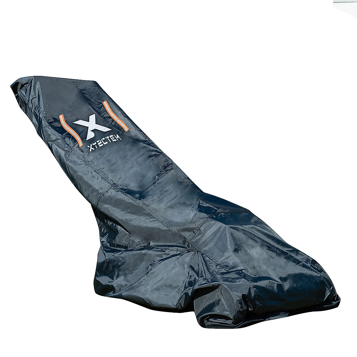 Lawn mower Cover,Heavy Duty with Extreme Waterproof Protection. Rugged, Flexible Oxford Fabric with Eco-Friendly PU Coating. Upgraded Protective Reflective Strip with Water Proof Strip at Seam