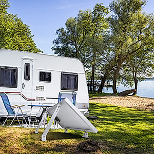 HQST Adjustable Solar Panel Tilt Mount Brackets, 30 inch Support Solar Panels with 150W or More for Boats, RV, Roof Off Grid System