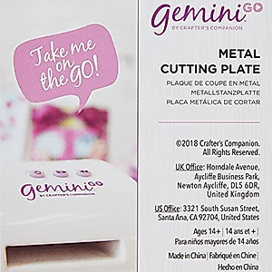 Gemini Go Accessories Metal Cutting Plate, 3 x 6-Inch, Silver, 1 Count (Pack of 1)