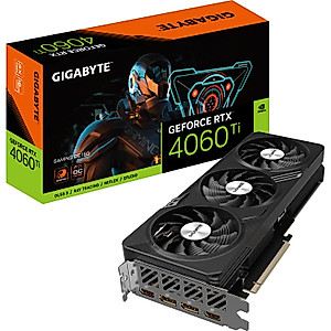 GIGABYTE NVIDIA GeForce RTX 4060 Ti GAMING OC Graphics Card - 16GB GDDR6, 128-bit, PCI-E 4.0, 2595MHz Core Clock, 2X DP 1.4, 2X HDMI 2.1a, NVIDIA DLSS 3 - GV-N406TGAMING OC-16GD