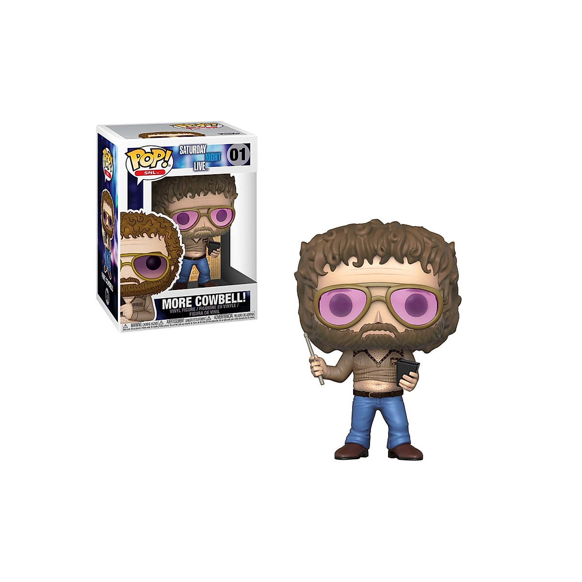 Funko POP! TV: Saturday Night Live Gene Frenkle More Cowbell Collectible Figure, Multicolor