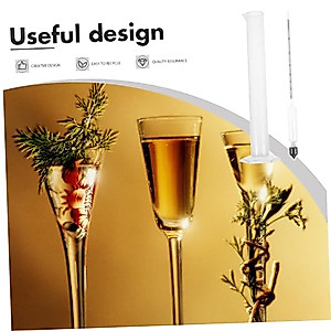 Garneck 3 Sets Wine Making Kit Hydrometer for Beer Brewing Alcoholmeter Tester Kit Compact Graduated Cylinder Household Alcohol Meter Convenient Alcohol Meter Hydrometer Beer Meter Glass