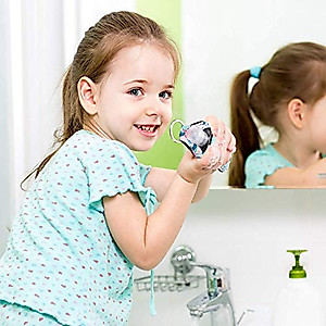 PUEZOKLY Pink keychain Gift Set for Woman Car keys with Card Holder PU Wristlet Lanyard Pom Pom Ball,Travel Bottle Holder