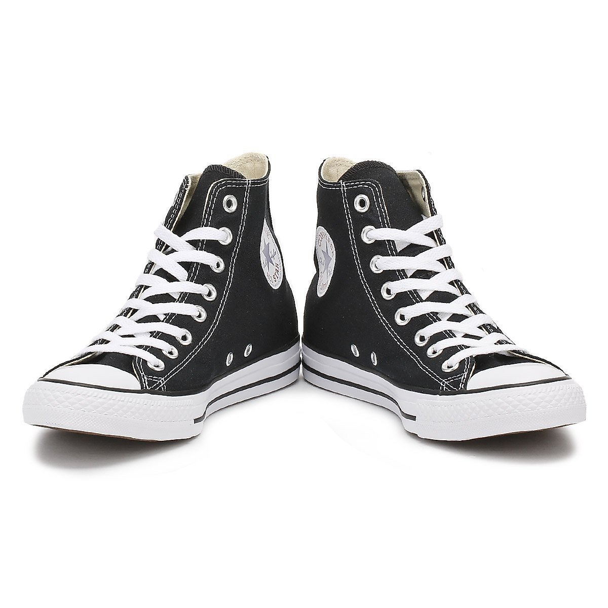 Converse Clothing & Apparel Chuck Taylor All Star Canvas High Top Sneaker, Black/White, 11 Women/9 Men