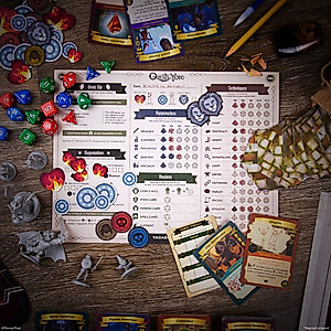 Quests of Yore: Barley's Edition | Role Playing Board Game Featured in Disney Pixar Onward Film | Officially Licensed Pixar Game | Featuring RPG Elements with Quest Master & D4, D6, D8, and D12 Dice