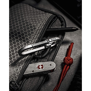 MØTH Titanium Carabiner Keychain -The Baxter - Ultralight Multipurpose Clip for Everyday Carry & Use - For Hiking, Camping, Daily Use, & More Flexgate Design - Strong & Durable - 2.75 x 1 x 1/8 Inches